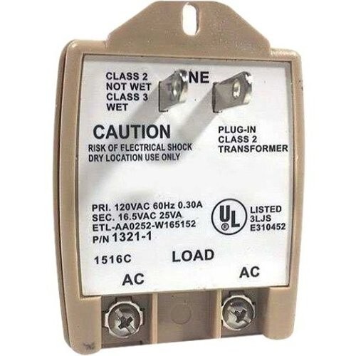 Brand New Honeywell Ademco 1321-1 Plug-In Transformer, 16.5 VAC, 25VA ...