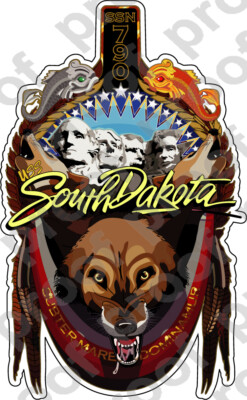 STICKER USN US NAVY SSN 790 USS SOUTH DAKOTA | eBay