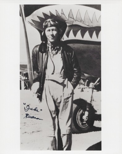 WW2 AVG Tigers Duke Hedman P-40 Warhawk - Hand Signed Photo | eBay