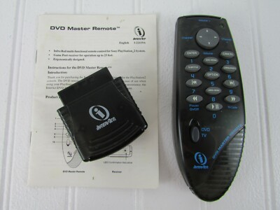 Playstation 2 DVD TV Remote InterAct PS2 Infrared Remote With ...