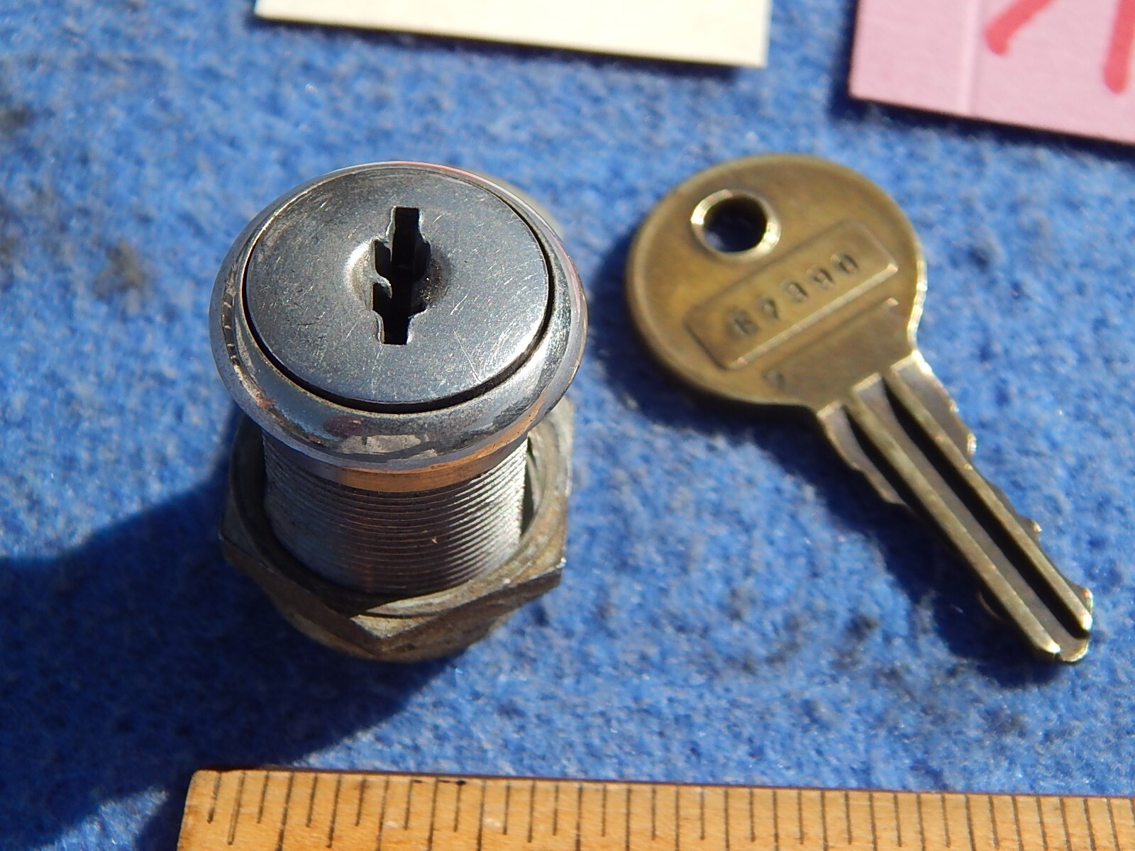 1950s Pinball or Arcade Game Lock & Key ~ 13/16 inch Duo Lock & key E ...