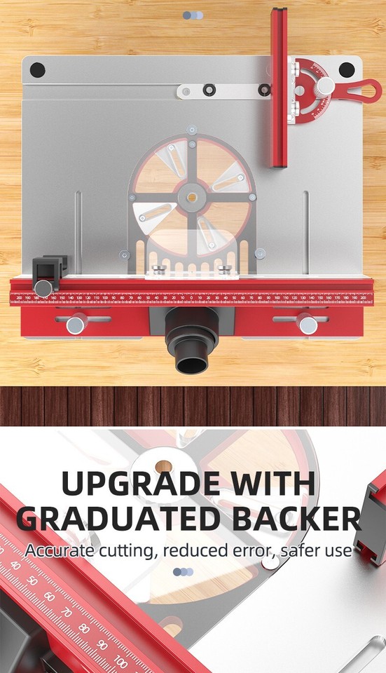 ENJOYWOOD Bench Top Router Table Workbench with Miter Gauge Fence ...