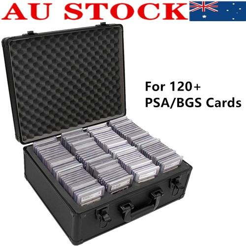 Graded Card Storage Box Case For 120+ BGS/PSA Cards Graded Sports ...