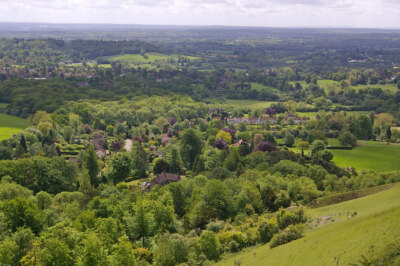 Photo 6x4 Colley Way and The Clears Reigate Looking down from Colley ...