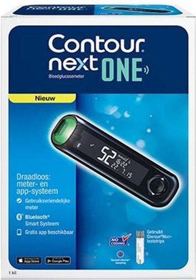 Bayer Contour Next One Blood Glucose Meter,Test Strips,Lancing Device ...