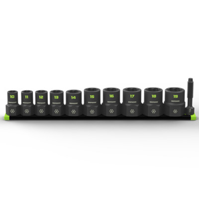 Grip Edge Tools XBM10S 10 Piece 3/8" Drive Metric RPT Socket Extractor ...