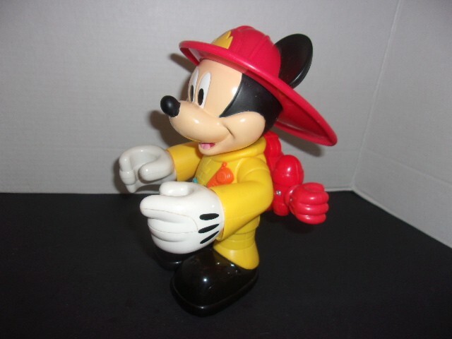 Vintage Disney Mickey Mouse Fireman Fire Fighter TALKING | eBay