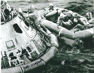 JOHN WOLFRAM NASA APOLLO 11 NAVY FROGMAN RECOVERY TEAM SIGNED 8 x 10 ...