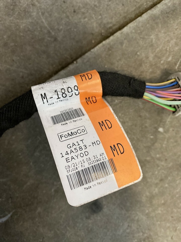 2016-2018 Lincoln MKX Wiring Harness Cable Connector GA1T-14A583-MD