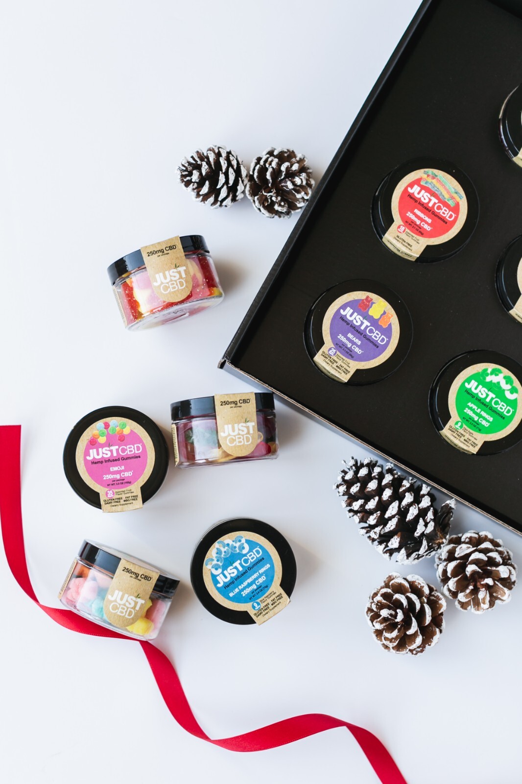 CBD Gummies Edible Just CBD Apple Ring Gummy 250-3000mg Pure ...