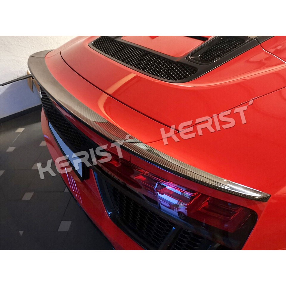 for Audi R8 V8 spyder 2016-2023 Carbon Fiber Rear Bumper Splitter Wing ...