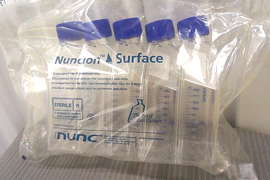 NUNC 156499 EasYFlask Cell Culture Flasks Nunclon Delta Surface 5 Pcs ...
