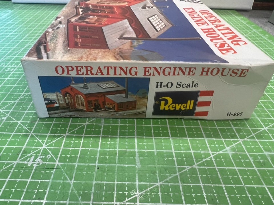 1959 Revell Trains HO Scale Engine House Vintage Kit Unbuilt With ...