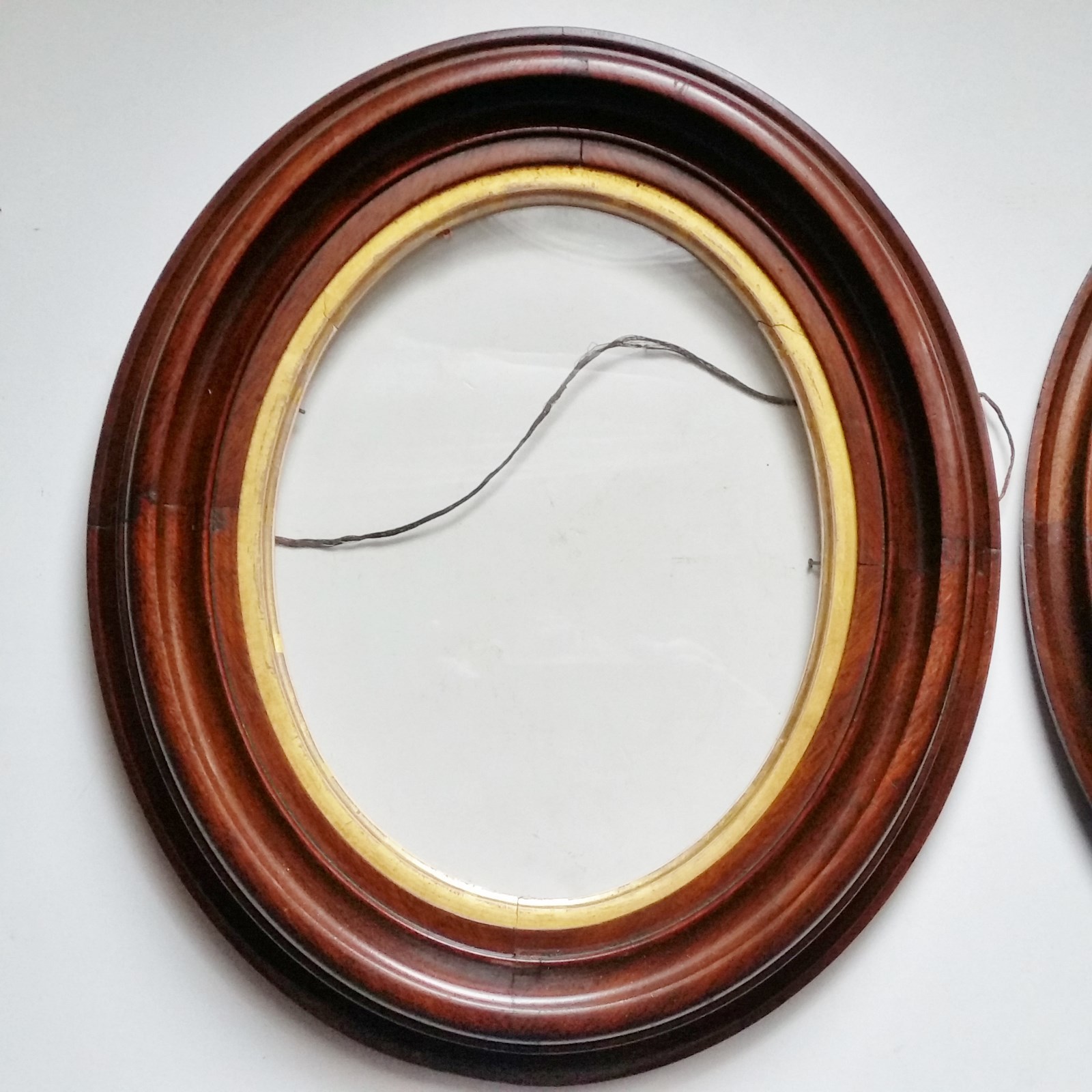 OGEE WALNUT PICTURE FRAMES Civil War Frame Late 1800's - Matched Pair ...