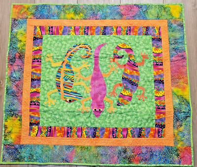 Tropical Lizard Quilt | eBay
