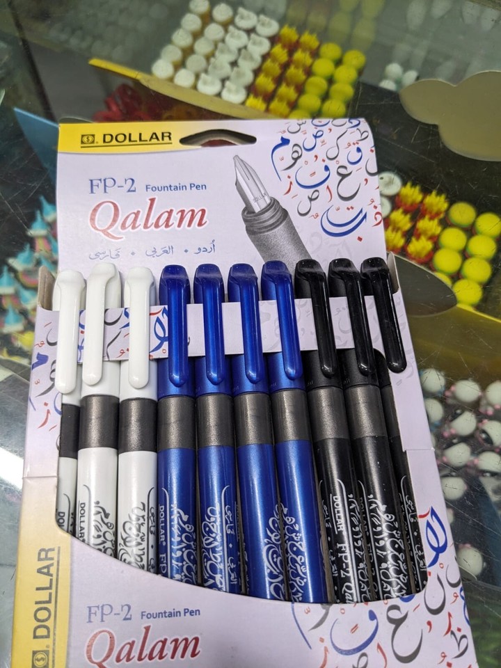 3 x Urdu Pens Dollar CALLIGRAPHY CLASSIC INK FOUNTAIN QALAM ITALIC URDU ...
