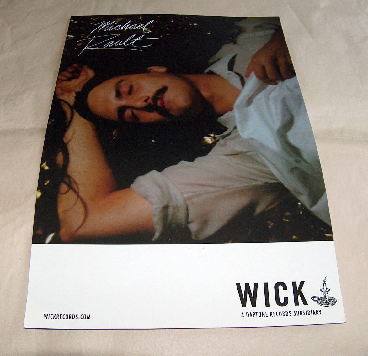 Michael Rault 17"X11" It's A New Day Tonight Wick Records CD Promo ...