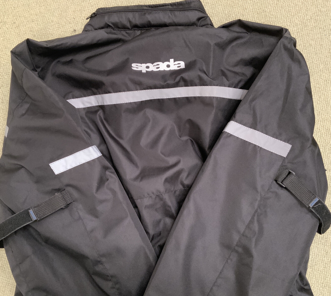 SPADA AQUA MENS WATERPROOF BLACK MOTORCYCLE OVER JACKET- XL | eBay UK