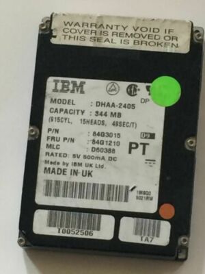 IBM DHAA-2405 2.5 INCH 17MM 344MB 84G3015 HARD DISC DRIVE fbc1f18 | eBay UK