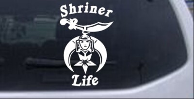 Shriner Life Car or Truck Window Laptop Decal Sticker | eBay