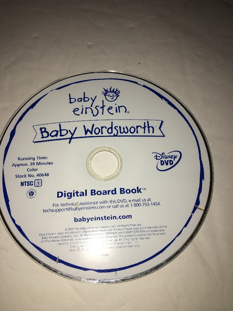 Baby Einstein-Baby Wordsworth/First Words-Around the House-DVD-RARE ...