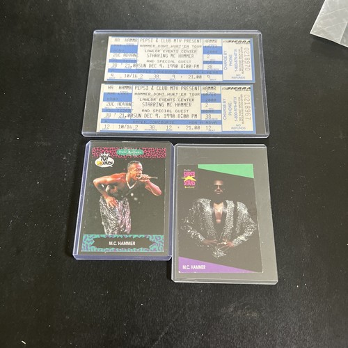 Vintage 1990 MC HAMMER Unused TICKETS AND 2 Cards | eBay