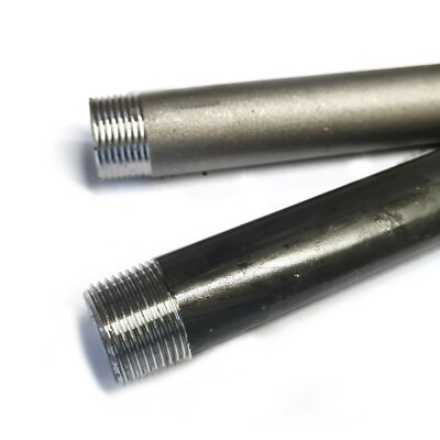 BLACK iron pipe MILD carbon STEEL PIPE / TUBE 1/2"-1" EN10255 threaded ...