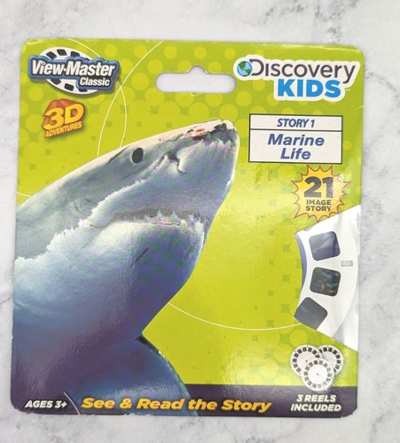 MARINE LIFE View-Master Reel Discovery Kids 3D Shark Killer Whale 3 ...