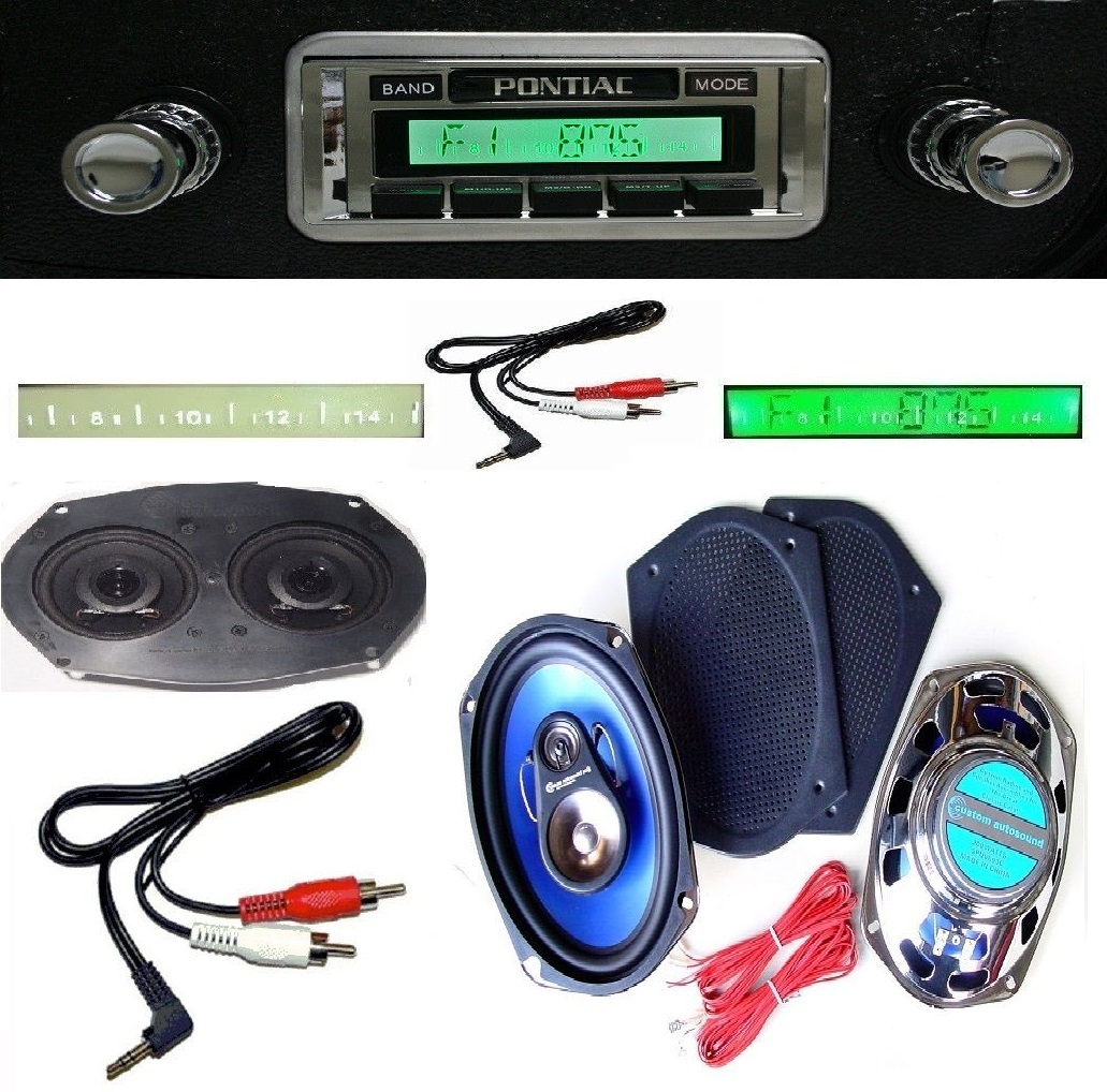1964-67 GTO LeMans Tempest Radio + Stereo Dash Replacement Speaker ...