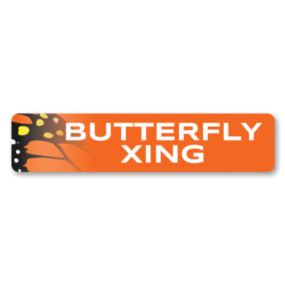 Butterfly Xing, Butterfly Garden Sign, Butterfly Conservatory Path ...