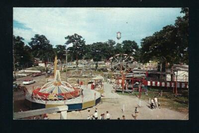 Arnolds Park Iowa IA 1968 Funland Amusement Park, Bumper Cars, Tilt o ...
