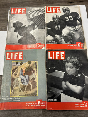 LIFE MAGAZINES November 18 September 16 December 23 August 5, 1946 ...