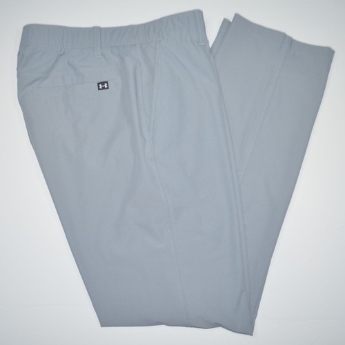 UNDER ARMOUR UA Drive Stretch Gray Flat Front Golf Pants 34 x 32 | eBay