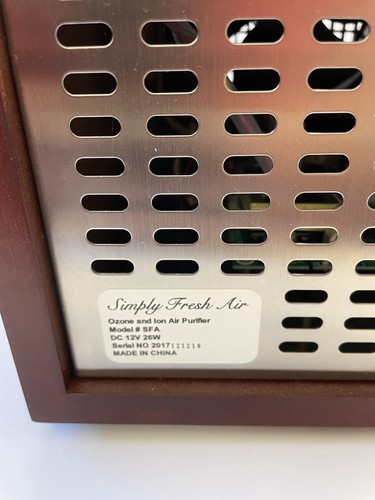 Simply Fresh Ozone Generator Air Purifier & Ionizer Model #SFA | eBay