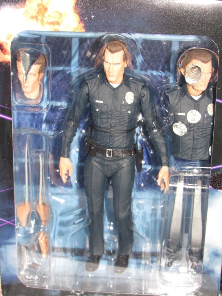 NECA TERMINATOR 2 JUDGEMENT DAY T-1000 STREET COP VARIANT FACTORY ...