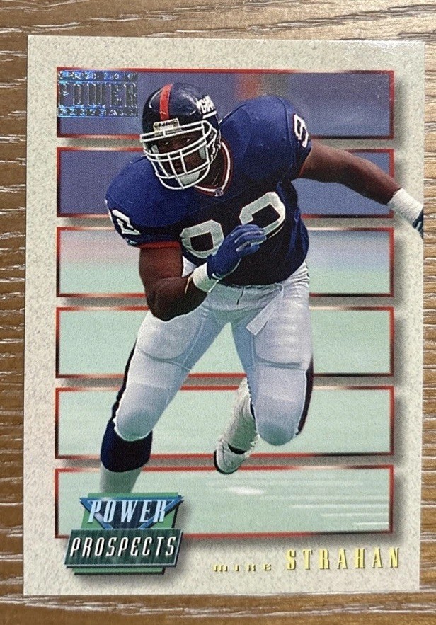 MICHAEL STRAHAN VINTAGE TOPPS NFL FOOTBALL ASSORTED THREE (3) CARD LOT ...