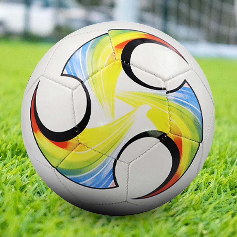 Size 5 Inflatable Sports Game Ball PVC Machine Stitched Football ...