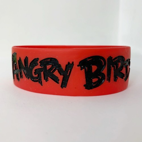 Angry Birds Red Black rubber band Unisex bracelet | eBay