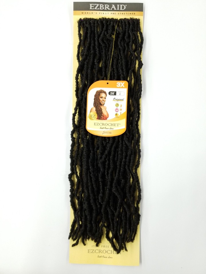 I&I Hair Innocence EZCROCHET 3X Faux Locs Crochet Braiding Hair Spectra ...