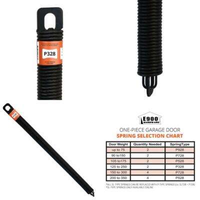 P328 28-Inch Plug-End Garage Door Spring (.244" #3 Wire) 28", Black | eBay