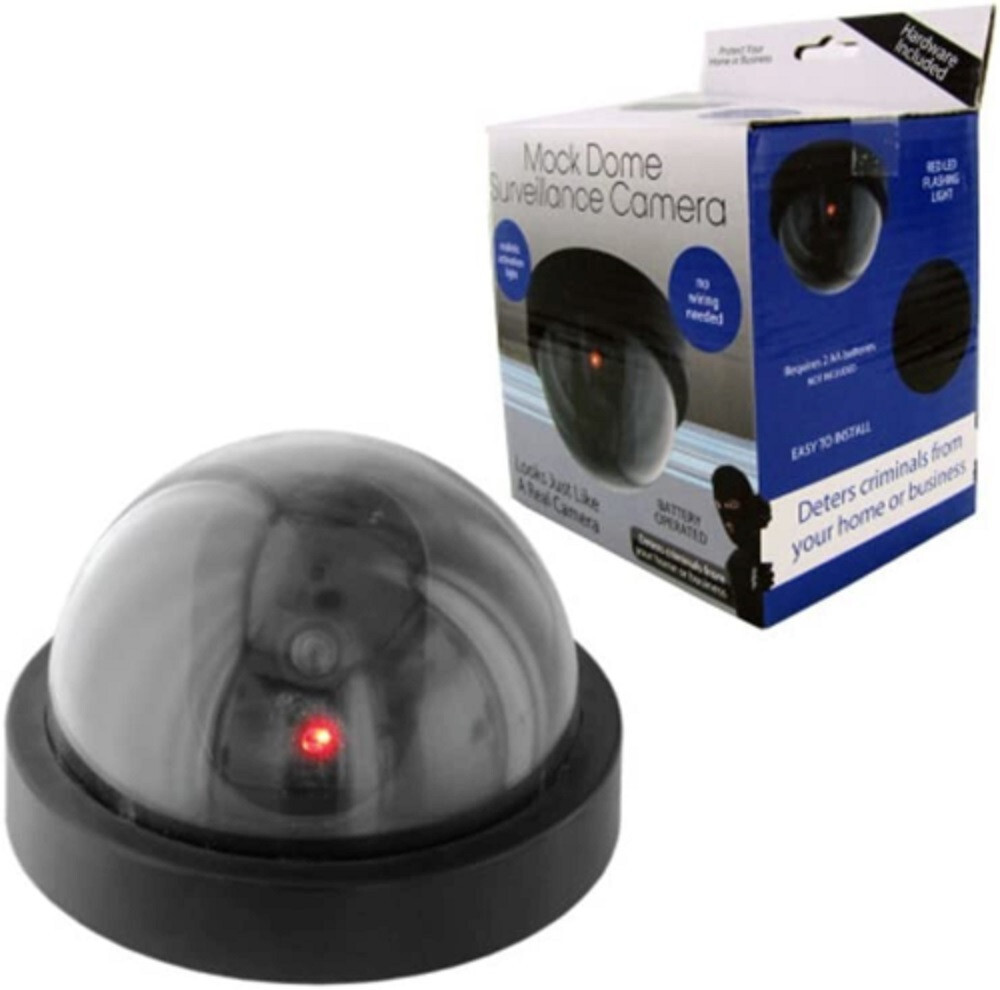 Mock Dome Surveillance Camera LED sensor light security fake dummy CCTV ...