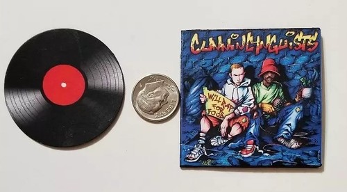 Miniature 2" 1/6 record album Rap Rapper Hip Hop action Will Rap for ...