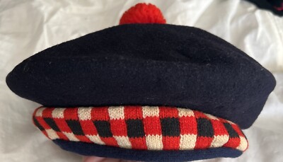 Vintage Glen Allan Curling Tam Hat Medium 100% Wool, - Costume Curling ...