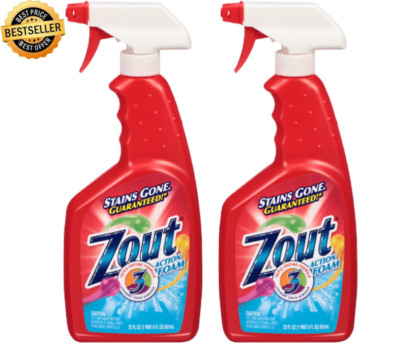 Zout Stain Remover Spray For Laundry Triple Enzyme Formula, 22 Ounce ...