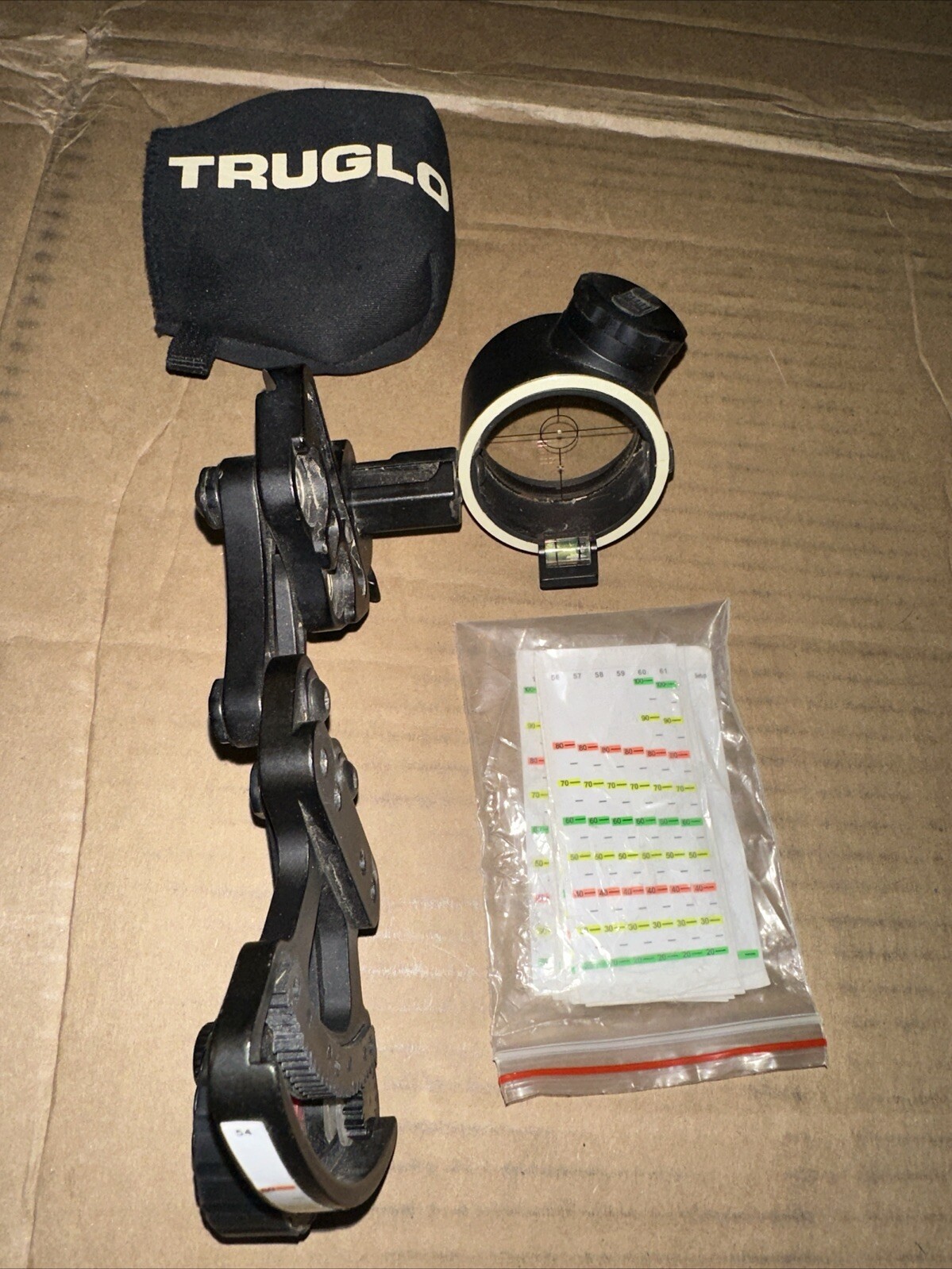 TRUGLO Range Rover 1 Pin Ambidextrous Zero-In Adjustment Dial Bow Sight ...