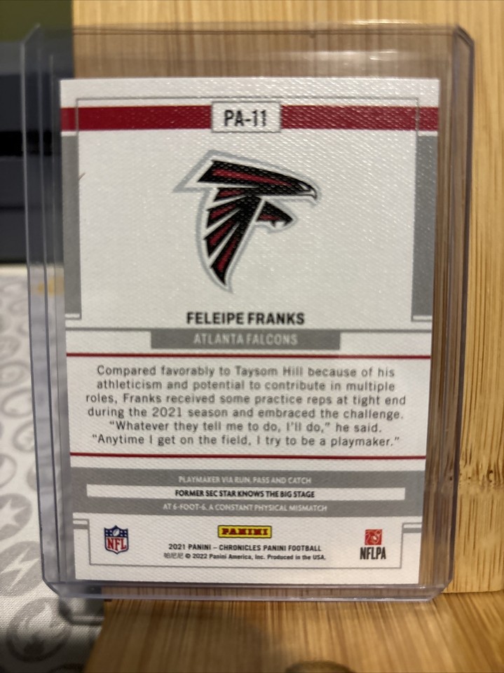 Feleipe Franks 2021 Chronicles Panini PA-11 Falcons RC Rookie | eBay