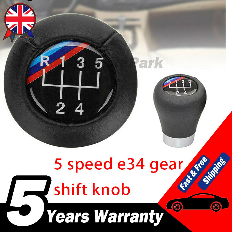 5 Speed Black New For BMW E34 E36 E39 E46 Car Manual Stick Gear Shift Knob UK FF | eBay