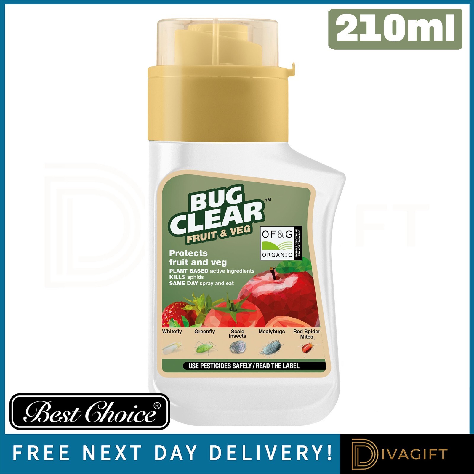 BUG CLEAR ULTRA CONCENTRATE FOR FRUIT VEG PLANTS KILLS BUGS INSECTS ...