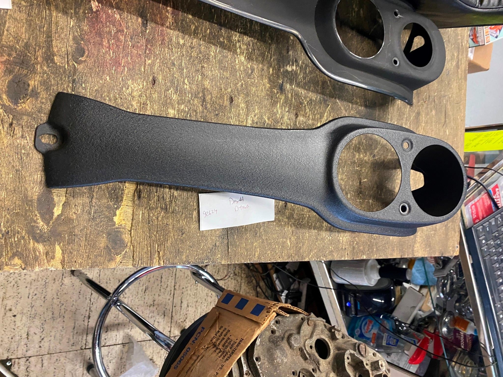 OEM FXDL Dyna Low Rider Tank Dash Console Cover Wrinkle Black 2006 ...