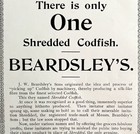 Beardsley's Shredded Cod Fish 1894 Advertisement Victorian Snack Foods ...